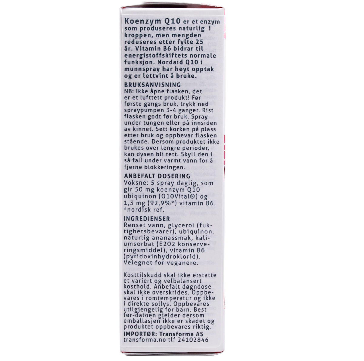 Nordaid Q10 Spray – Transforma